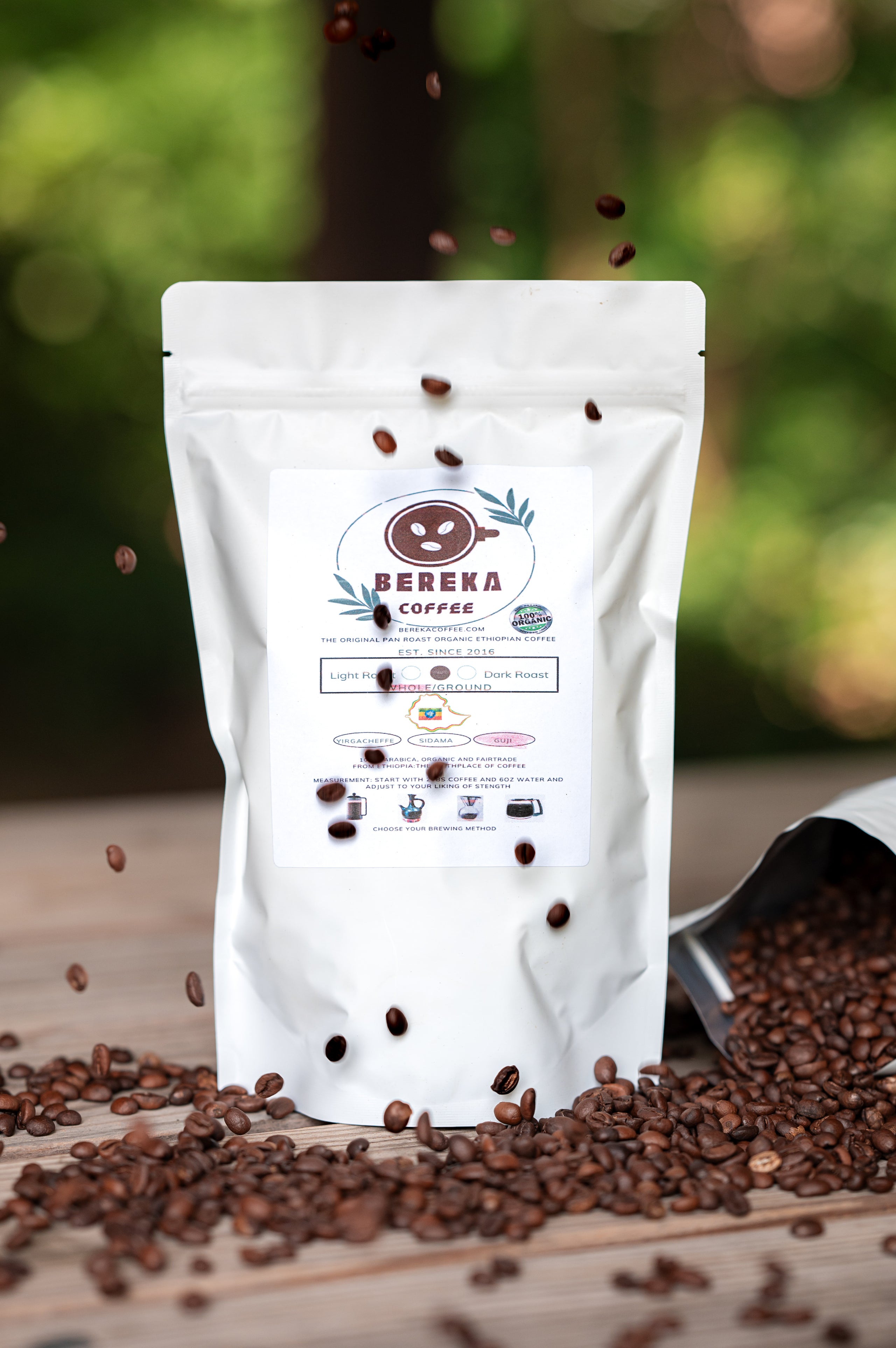 100 % arabica Ethiopian coffee (Boona), single sourced, naturally ...